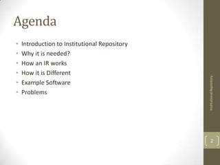 Institutional repository | PPTX