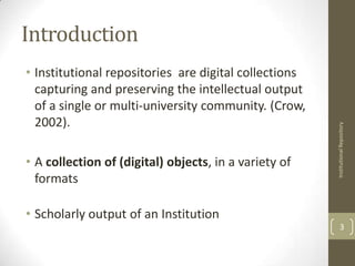Institutional repository | PPTX