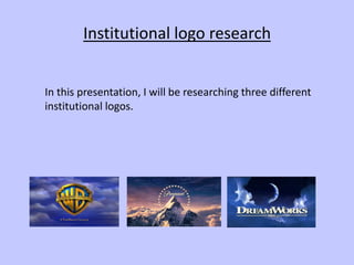 Institutional research | PPT