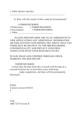 Institutional Review Board Application .docx