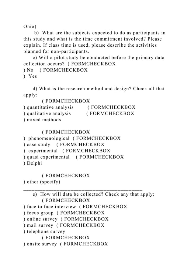 Institutional Review Board Application .docx | Medical Health