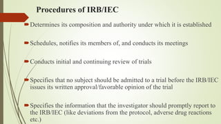 Institutional review board by akshdeep sharma | PPTX