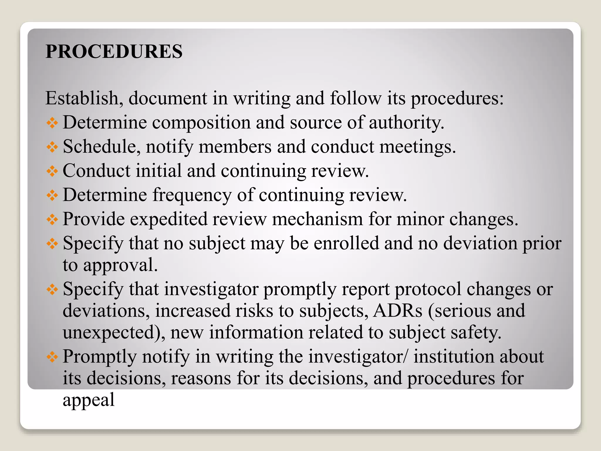 Institutional Review Board (IRB)/ Independent Ethics committee (IEC) | PPTX