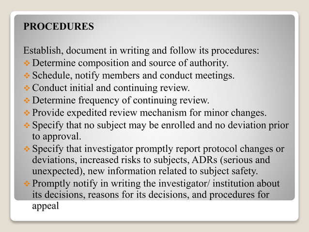 Institutional Review Board (IRB)/ Independent Ethics committee (IEC ...