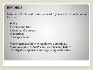 Institutional Review Board (IRB)/ Independent Ethics committee (IEC) | PPTX