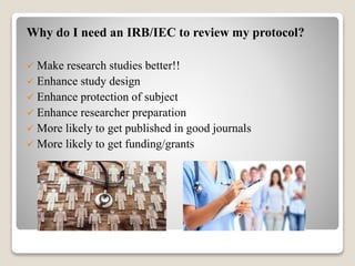 Institutional Review Board (IRB)/ Independent Ethics committee (IEC) | PPTX