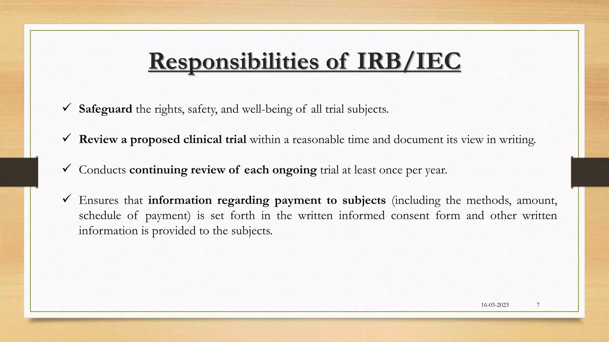 Institutional review Board (IRB) by Mr. Rushikesh Shinde.pptx