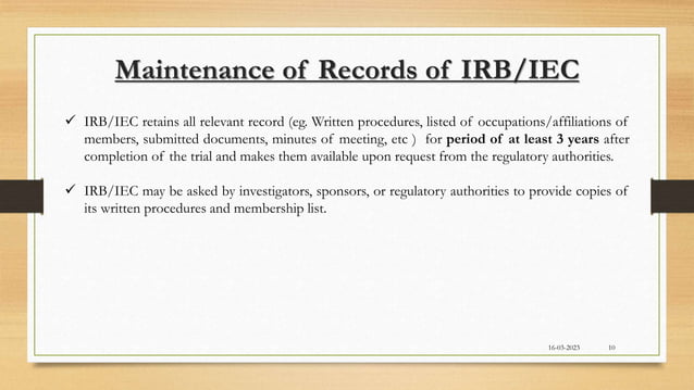 Institutional review Board (IRB) by Mr. Rushikesh Shinde.pptx