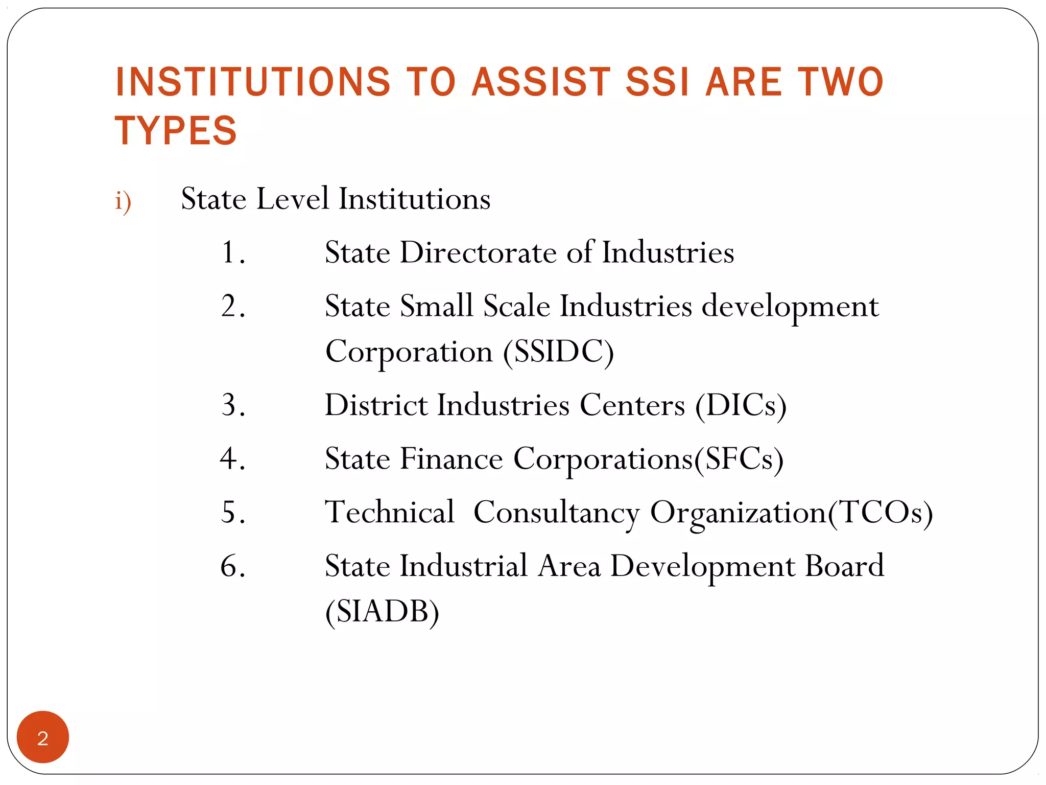 Institutional support | PPT