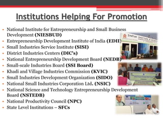 Institutional support for business enterprises | PPTX