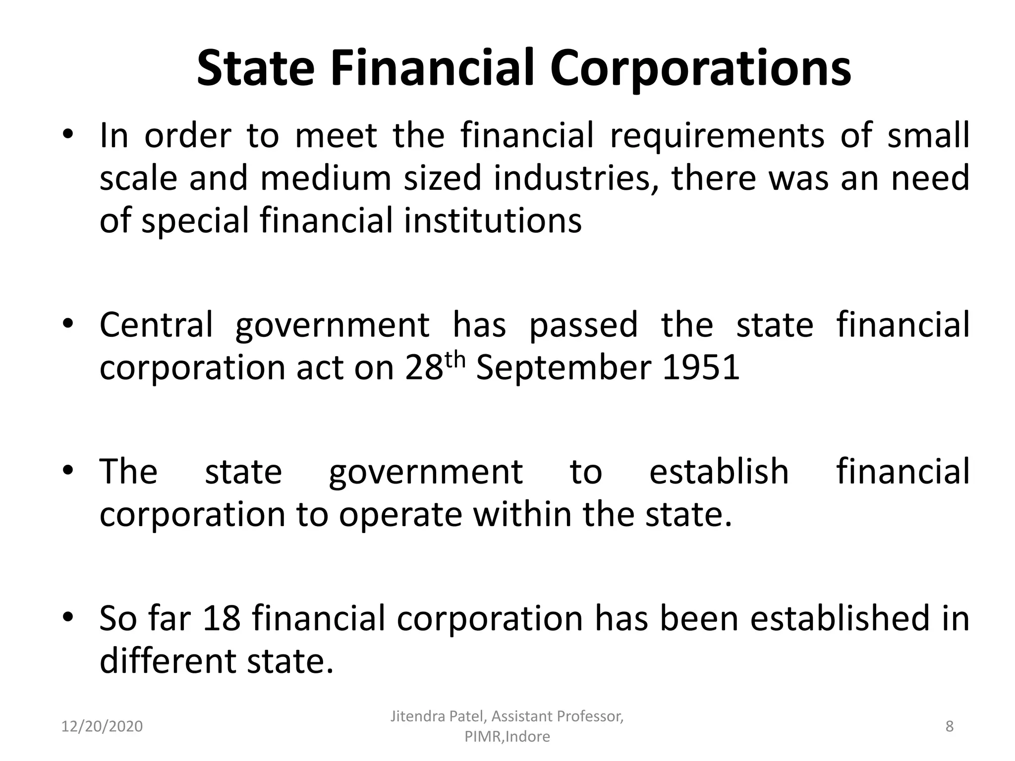 Institutional support to entrepreneurship | PPTX