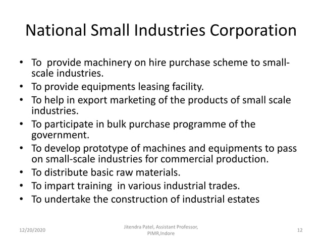 Institutional support to entrepreneurship | PPTX | Small and Medium-sized Business | Business