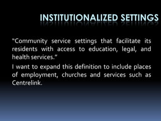 Talk in Institutionalised Settings | PPT