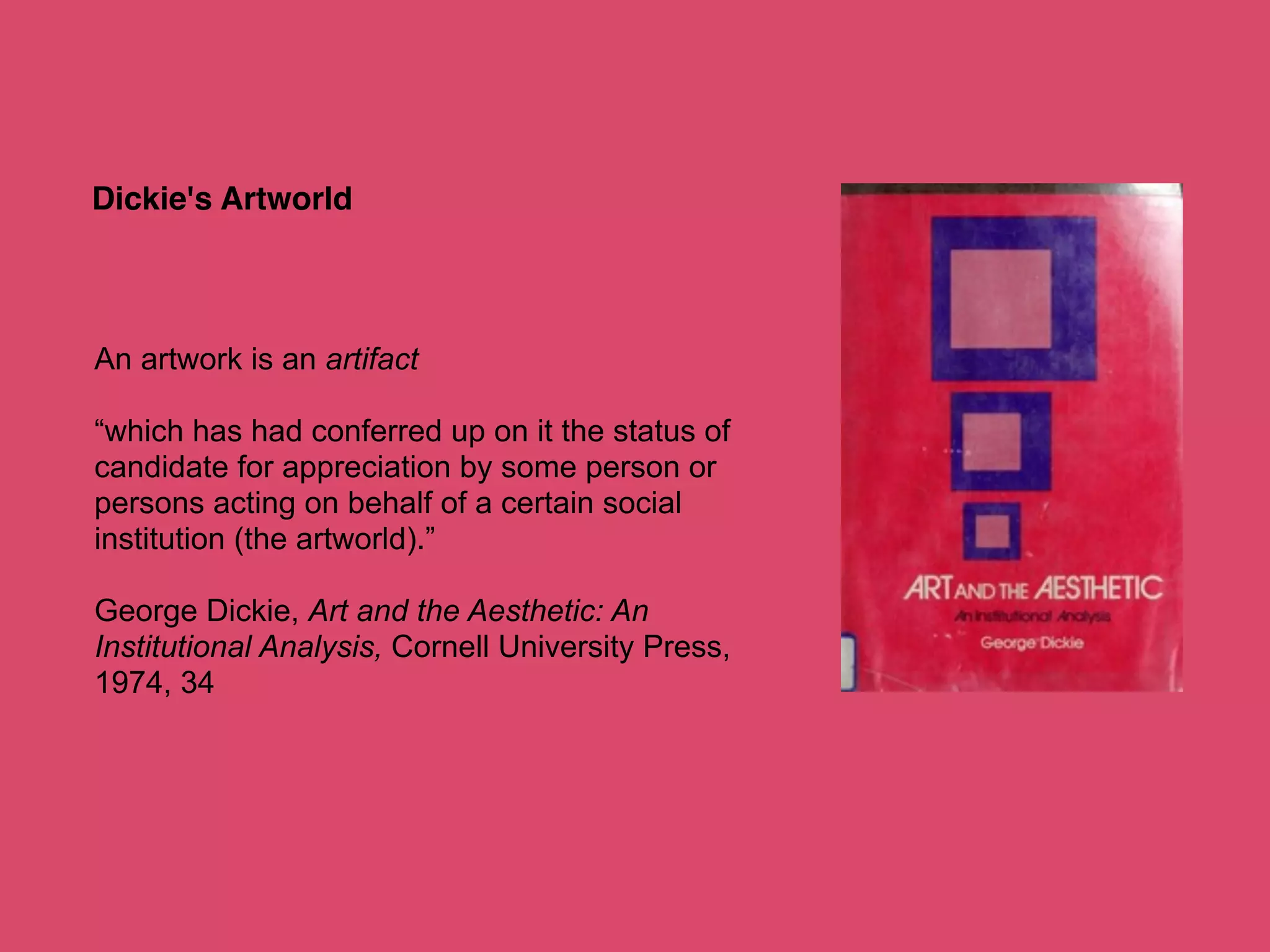 Institutional Theories of Art | PDF