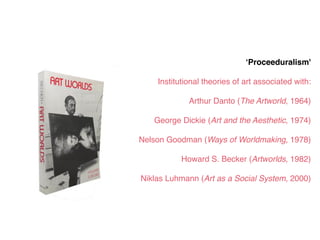 Institutional Theories of Art | PPT