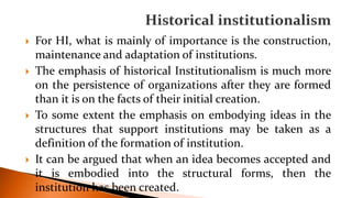 Institutional theory | PPTX