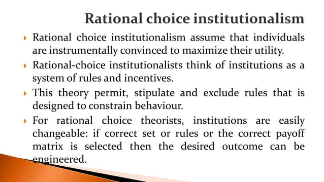 Institutional theory | PPTX