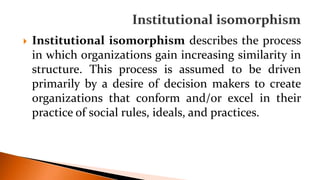 Institutional theory | PPTX