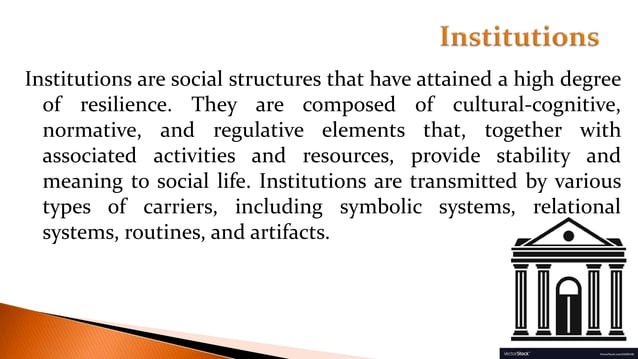 Institutional theory | PPTX
