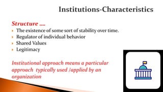 Institutional theory | PPTX