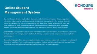 Institution Management System web Application | PPTX