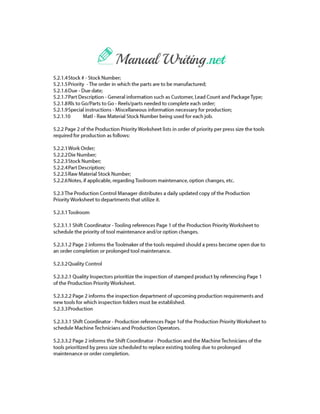 Instruction Manual Sample | PDF