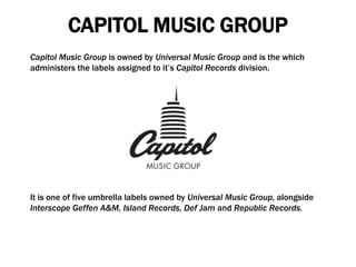 Institution & ownership - Capitol Records | PPTX | Contemporary Hits ...