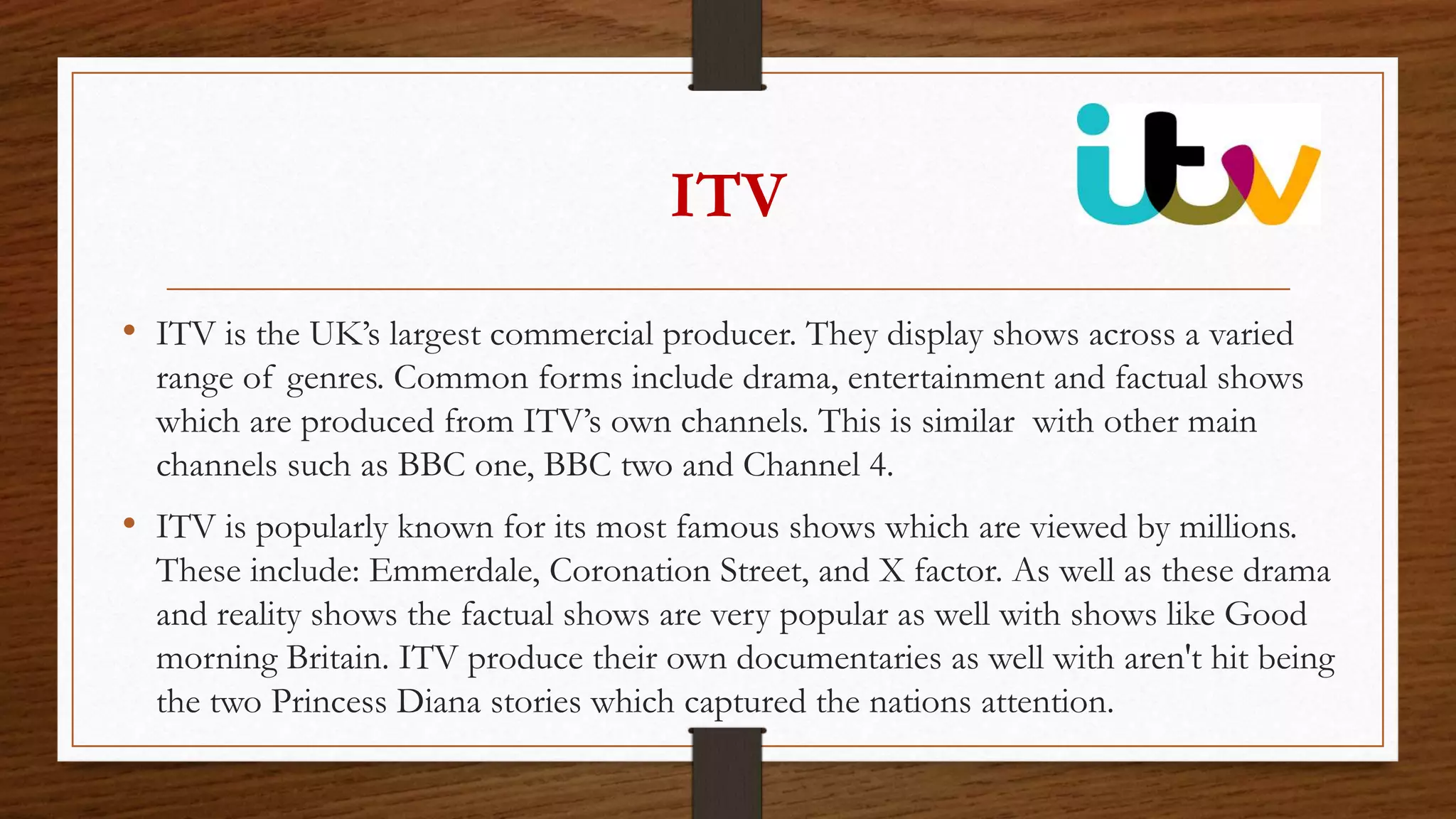 Institution research itv | PPTX