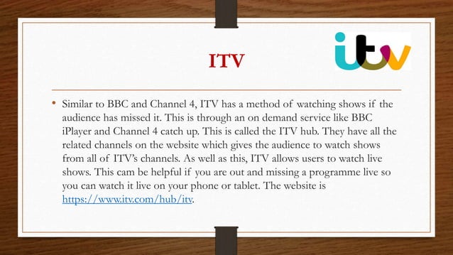 Institution research itv | PPT