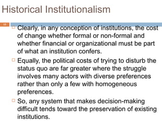 Institutions and institutional theory | PPT