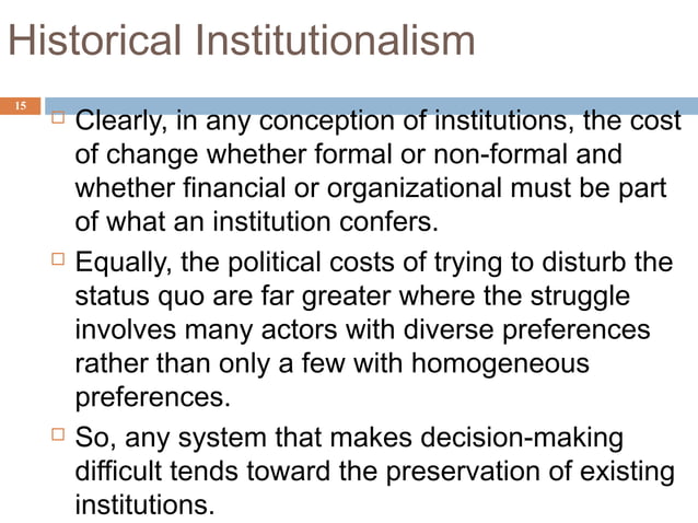 Institutions and institutional theory | PPT