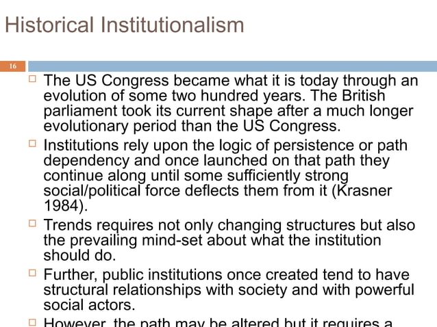 Institutions and institutional theory | PPT