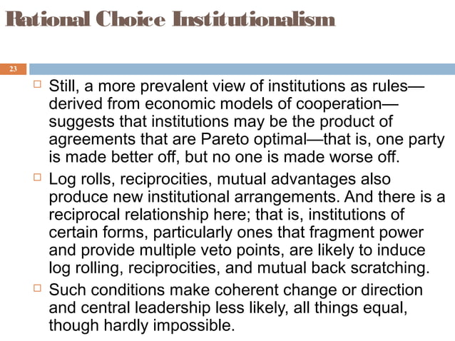 Institutions and institutional theory | PPT