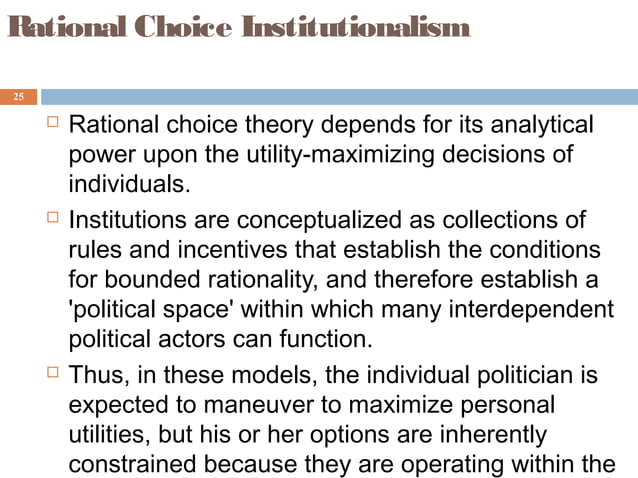 Institutions and institutional theory | PPT