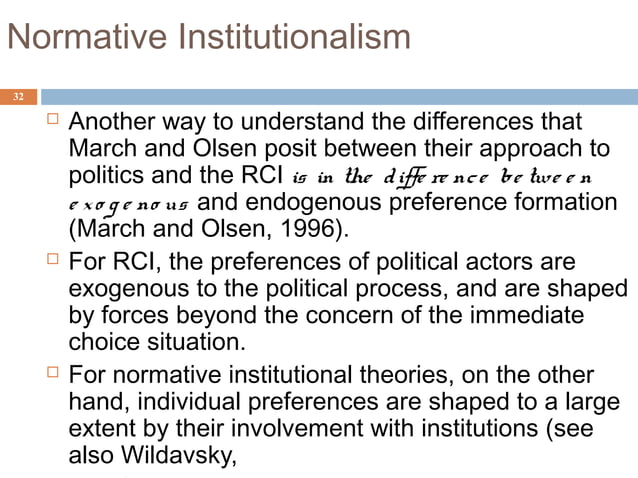 Institutions and institutional theory | PPT