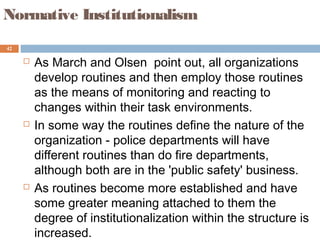 Institutions and institutional theory | PPT