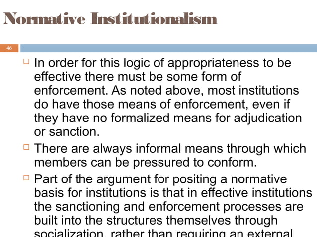 Institutions and institutional theory | PPT