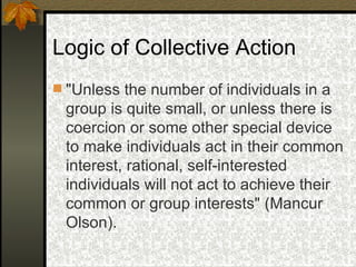 Commons and Institutions For Collective Action | PPT