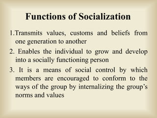 Institutions of socializations | PPTX