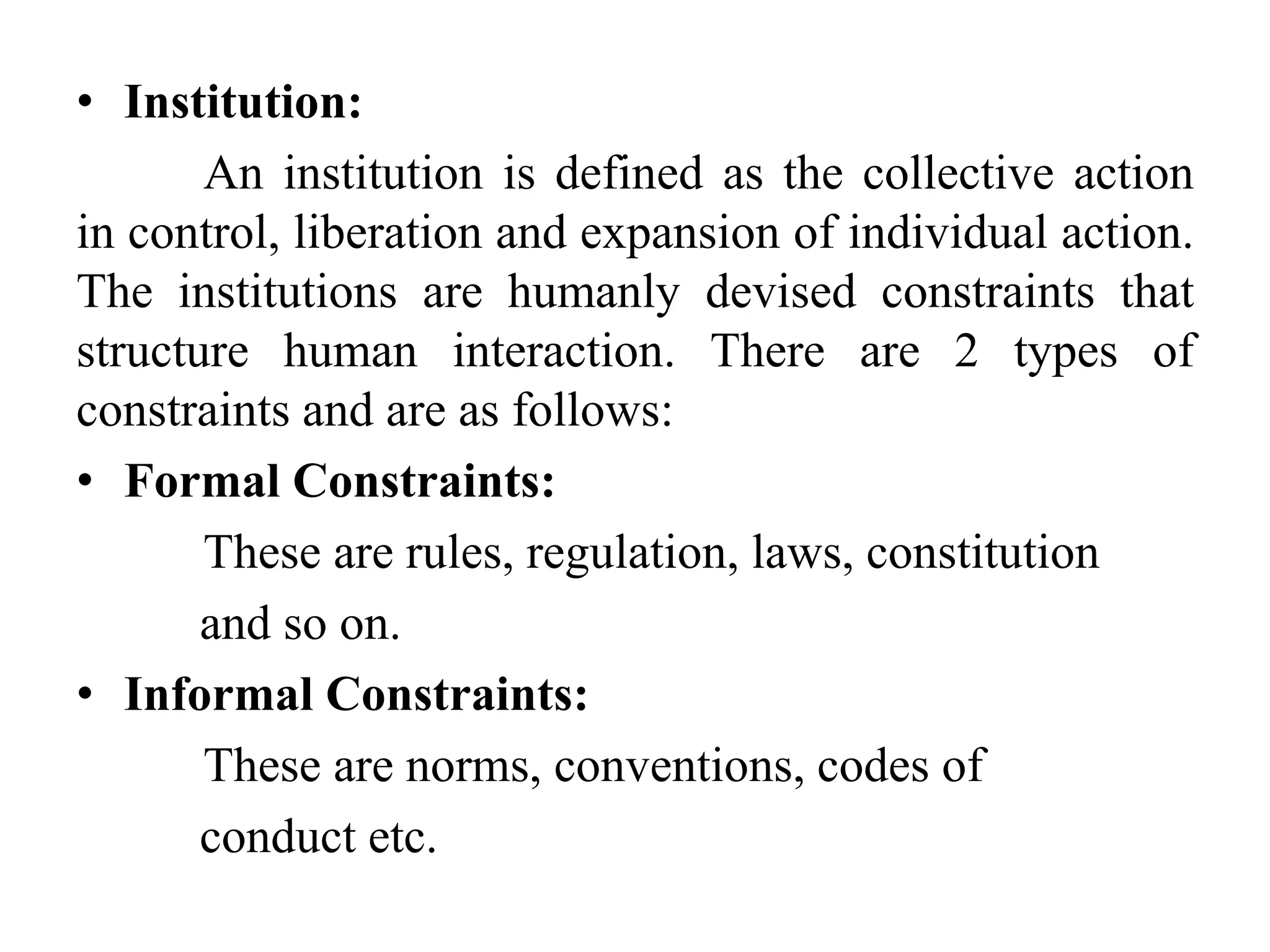Institutions vs organisations | PPTX