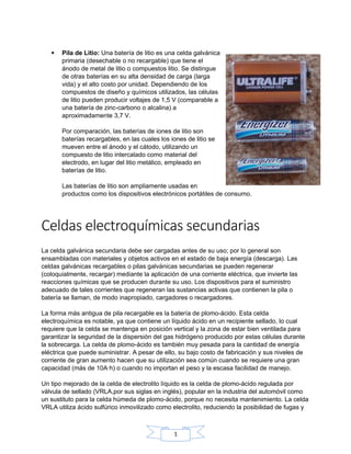 Celdas Electroquímicas - Documento de Word | DOCX