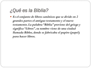 Generalidades de la Biblia | PDF