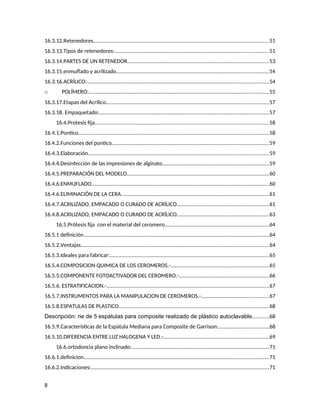 elaboracion de protesis dentales removibles | DOCX