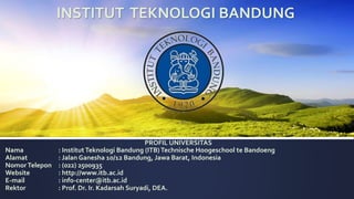 Institut Teknologi Bandung | PPTX