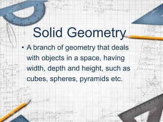 Geometry in sizes and shapes | PPTX