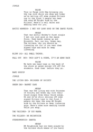 Instore radio script | PDF