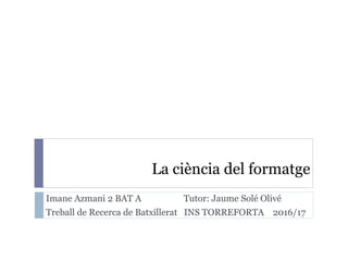 La ciència del formatge | PPTX