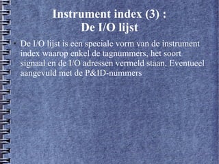 Documenten in de instrumentatie (NL) | PDF