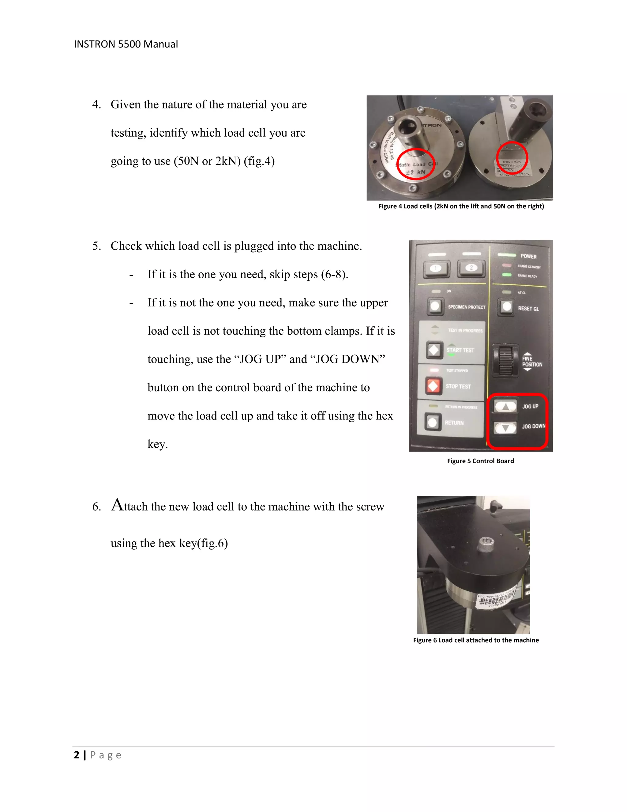 Instron 5500 Test Manual | PDF