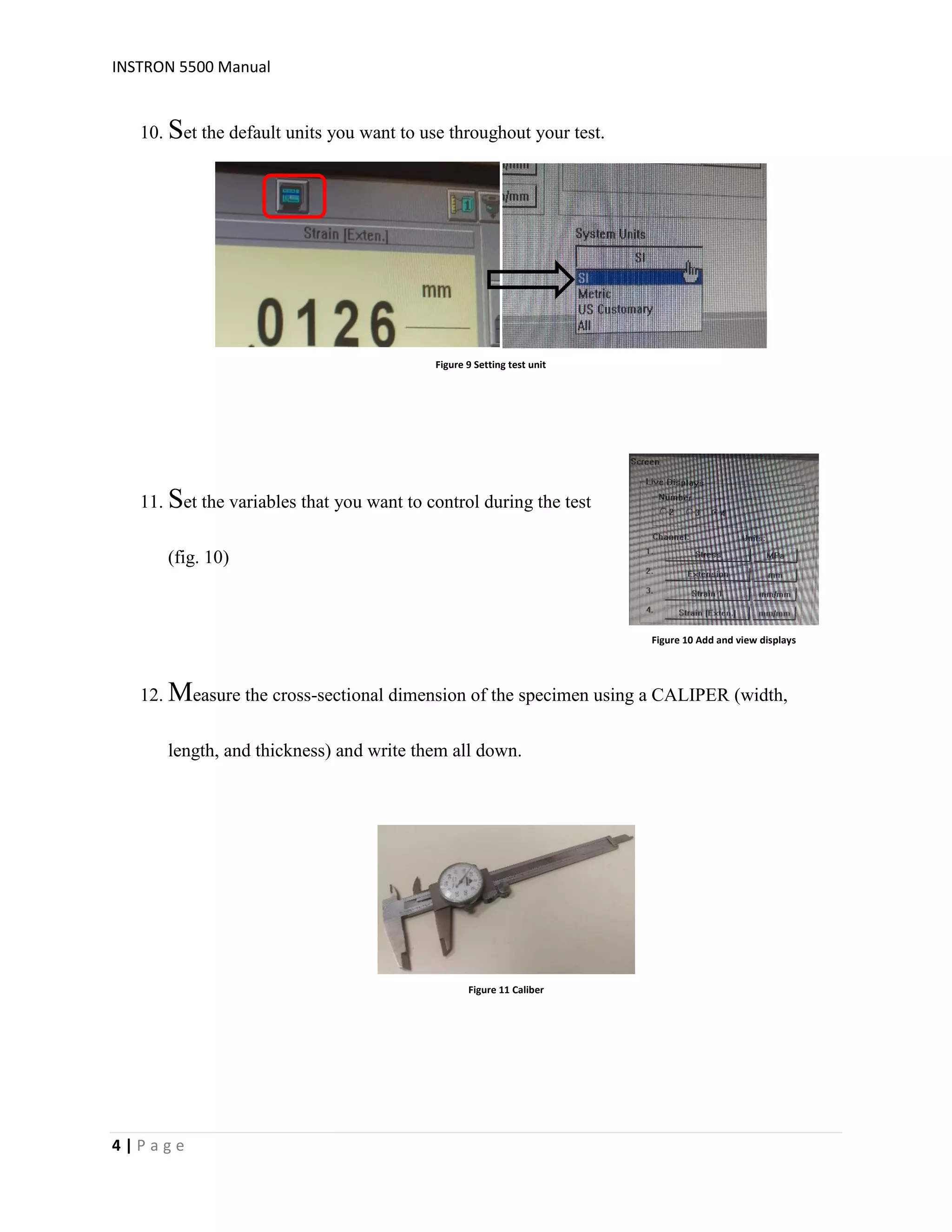 Instron 5500 Test Manual | PDF